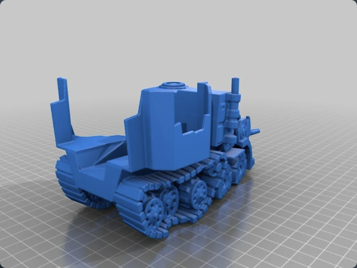 40K Battlewagon Wreck Ork destroyed Tank 28mm Scale terrain ...