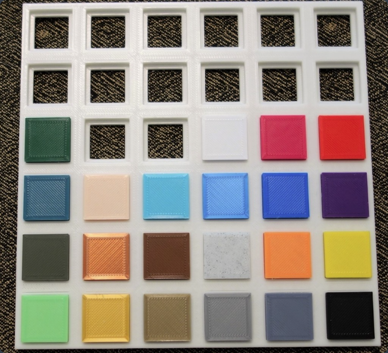 Filament Color Sample Holder - U0077621845 | Nexprint: Free 3D Model ...